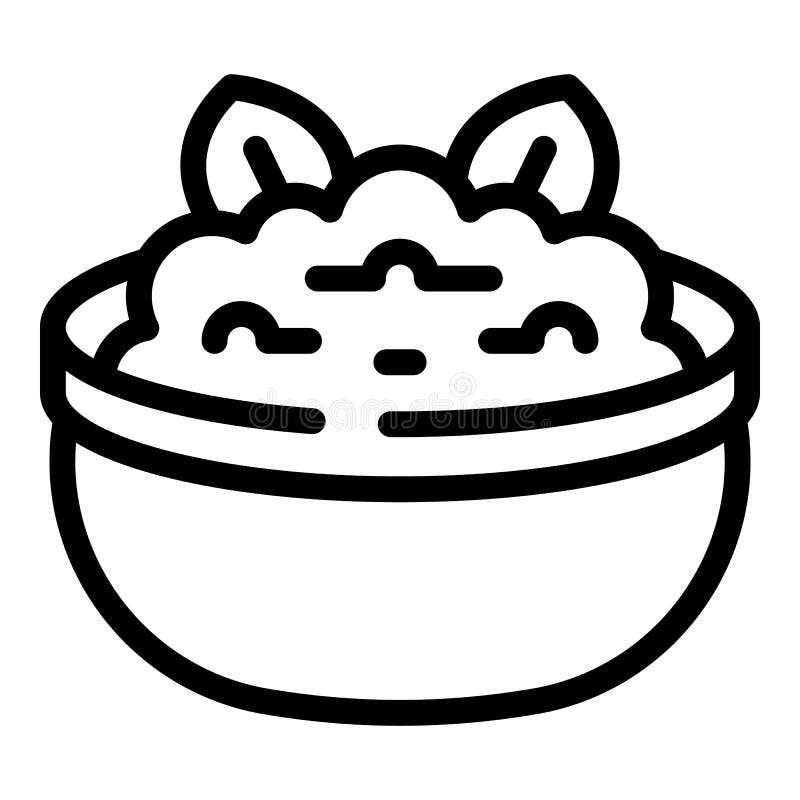 Snack Hummus Icon Outline Vector. Cuisine Day Stock Vector ...