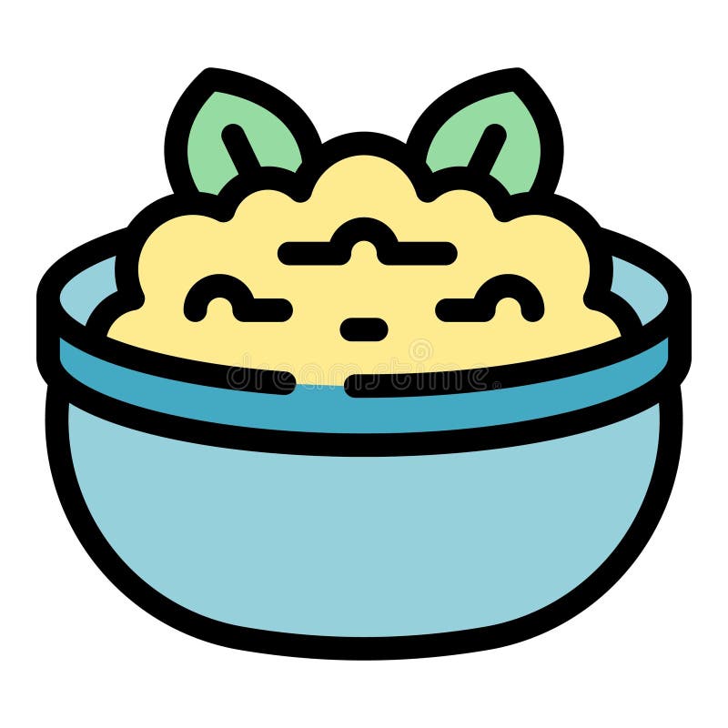 Snack Hummus Icon Vector Flat Stock Vector - Illustration of outline ...