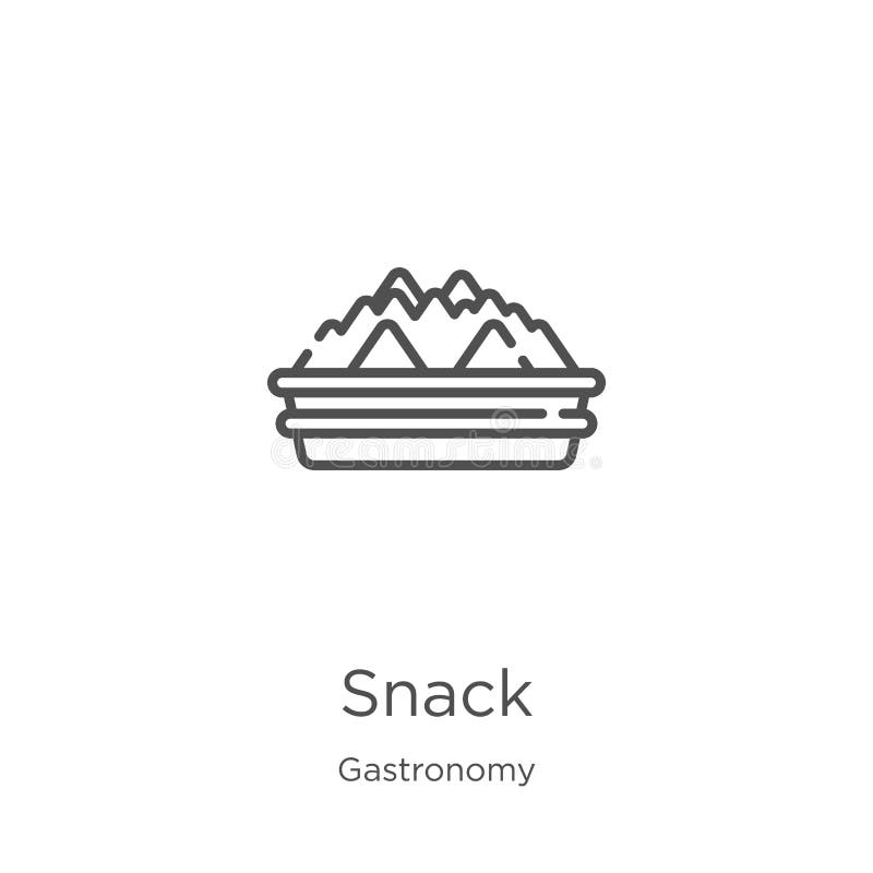 Snack Icon Vector from Gastronomy Collection. Thin Line Snack Outline ...