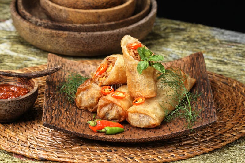 Snack stock photo. Image of deep, snack, bamboo, lunch - 37925152