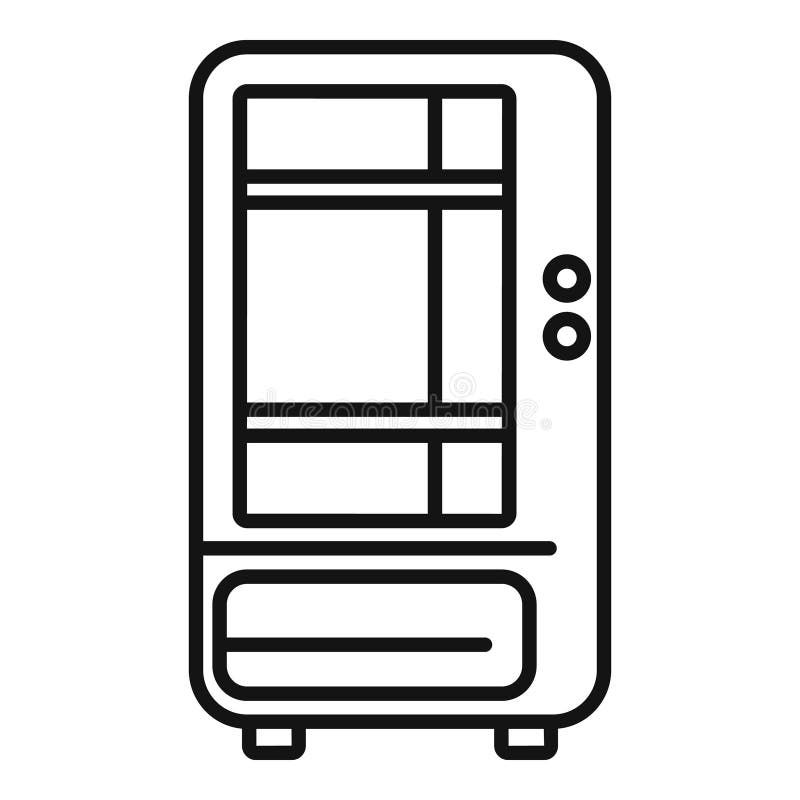Snack Machine Icon Outline Vector. Street Vending Selling Stock ...
