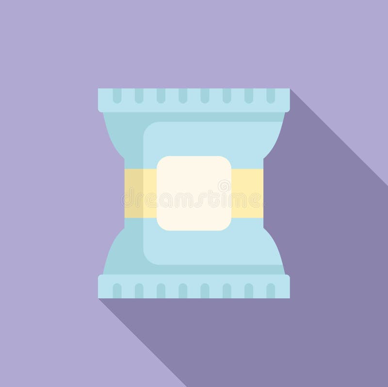 Snack Pack Icon Flat Vector. Fast Food Bag Stock Vector - Illustration ...