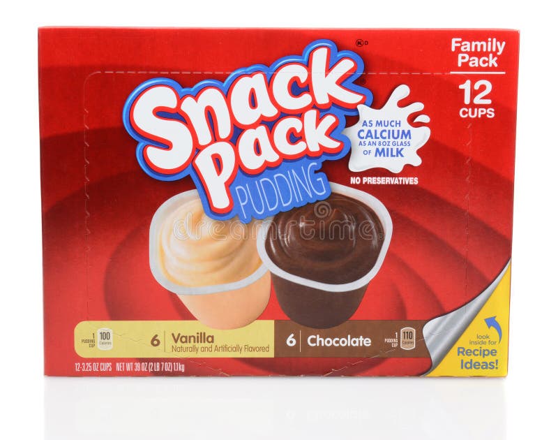 Snack Pack Pudding editorial stock photo. Image of snack - 184666158