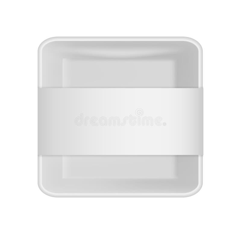 Snack Package. Plastic Packaging 3D. Realistic White Empty Container ...