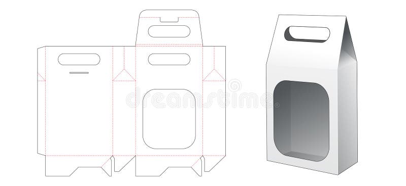 Snack Packaging Cut Template Design Stock Vector - Illustration of ...