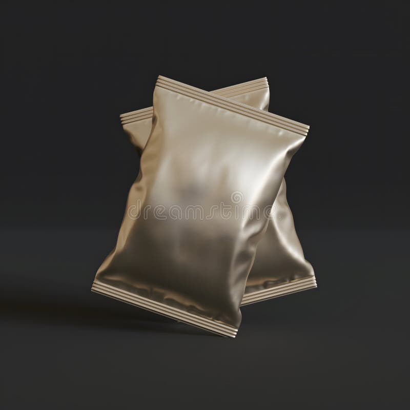 Snack Packaging or Chips Potato 3d Render Realistic Texture Stock ...