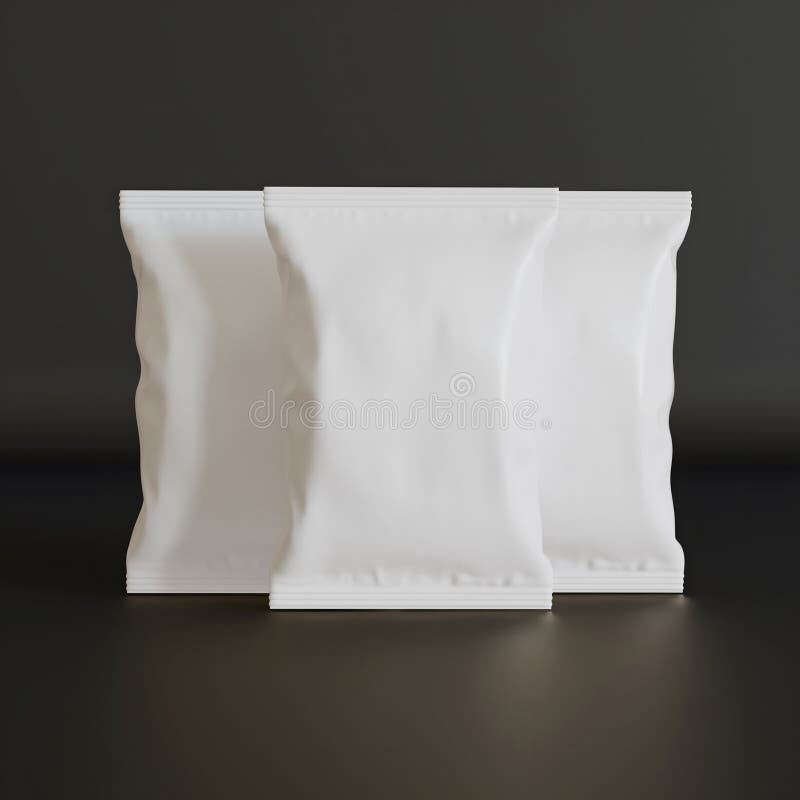 Snack Packaging or Chips Potato 3d Render Realistic Texture Stock ...