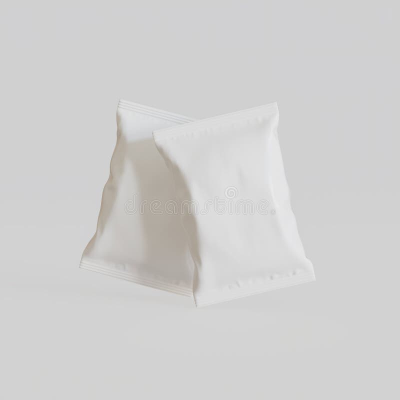 Snack Packaging or Chips Potato 3d Render Realistic Texture Stock ...