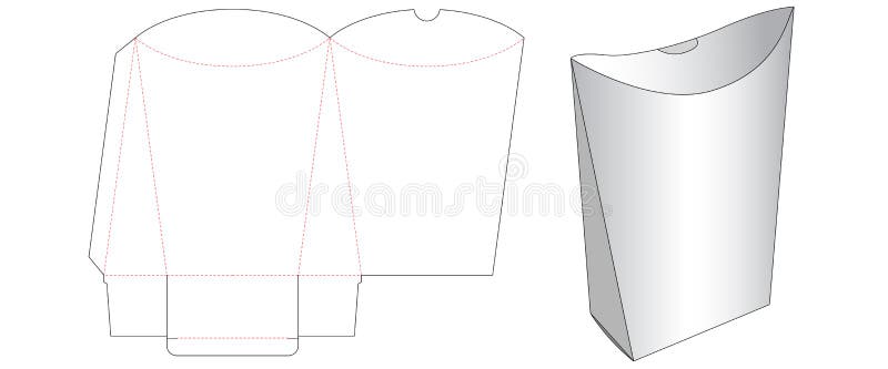 Snack Packaging Cut Template Design Stock Vector - Illustration of ...