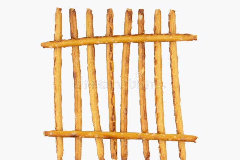 Snack Salted Sticks on an Isolated Background Stock Photo - Image of ...