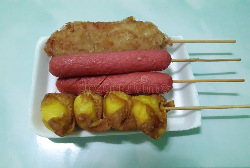 Snack sausage food stock image. Image of food, sausage - 183655917