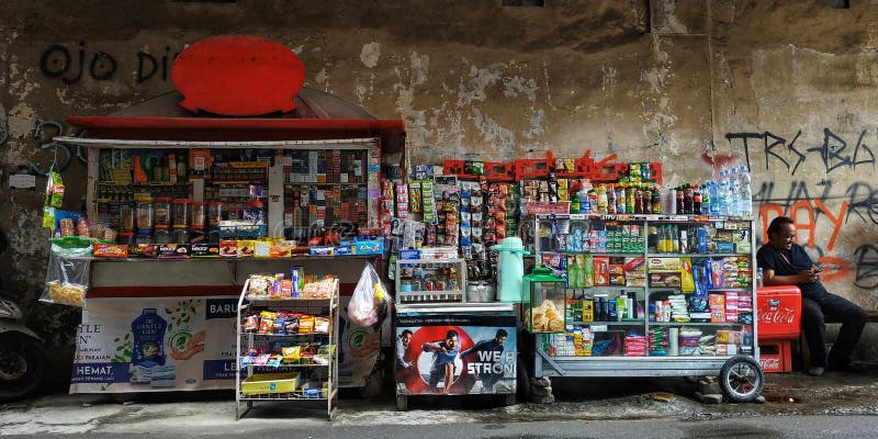 Snack Shop on the Edge of the Solo Area Building Indonesia Java ...