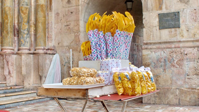 Snack Stand in Front of a Church Stock Photo - Image of fried ...