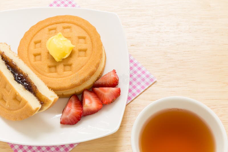 Snack for Tea Break Background / Snack Background Stock Photo - Image ...