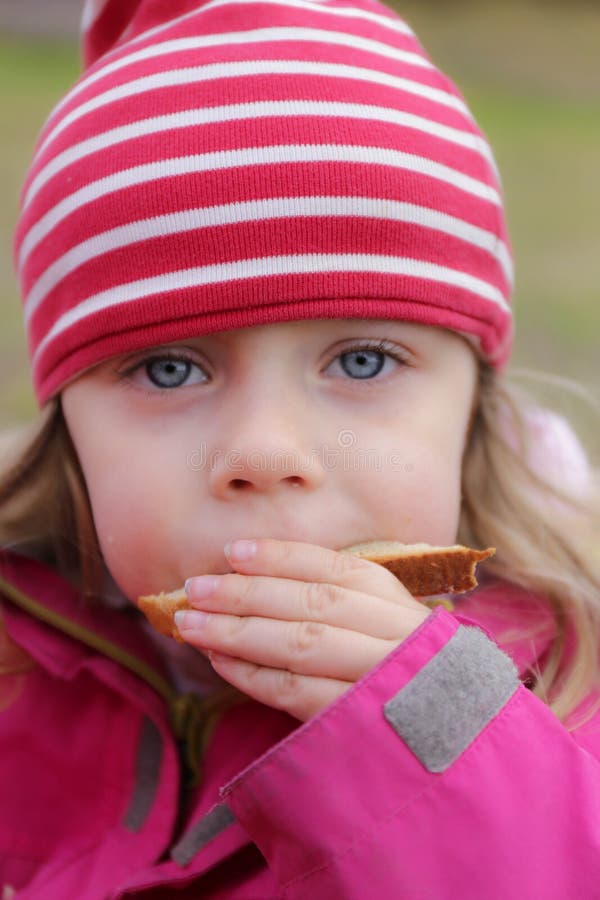 Snack time stock photo. Image of girl, nick, trip, season - 33648002