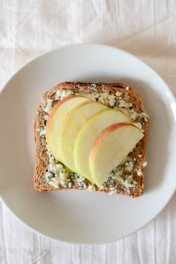 Snack on toast stock image. Image of cheese, food, gorgonzola - 58928513