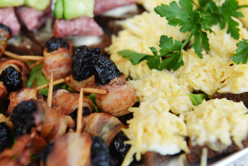 Snack with vegetables stock photo. Image of cuisine, gourmet - 56675344