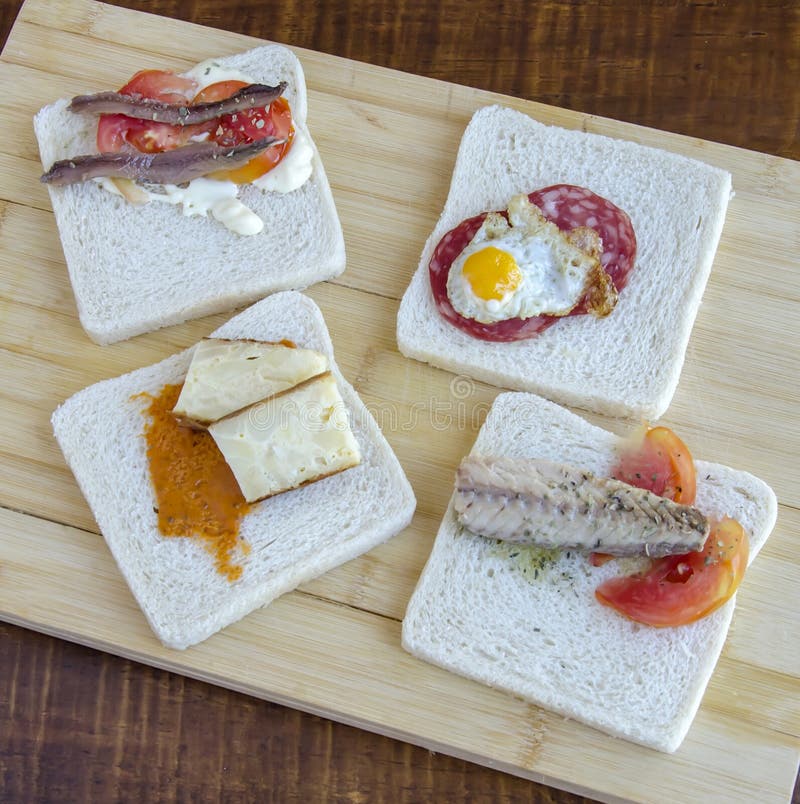 Snacks of bread stock photo. Image of potatoes, bread - 56654214