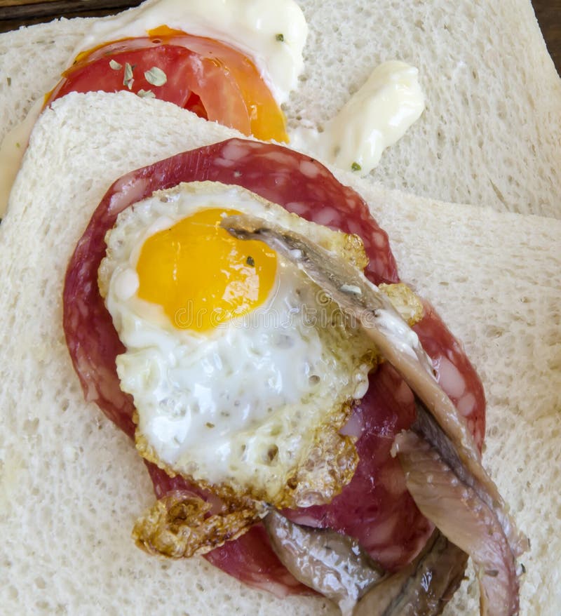 Snacks of bread stock photo. Image of mackerel, frigate - 59117348