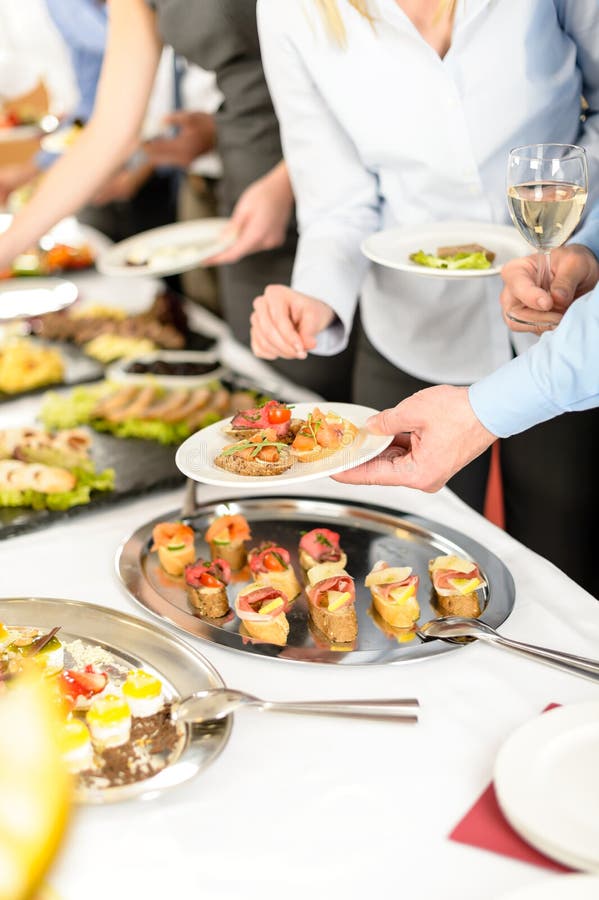 Snacks Buffet at Business Company Meeting Stock Photo - Image of ...