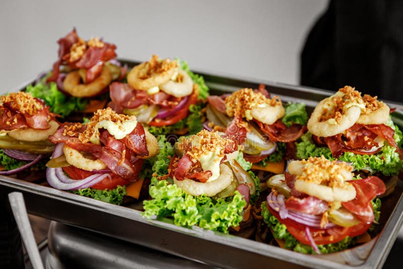 Snacks at a Buffet in a Hotel. Stock Photo - Image of pickle, appetizer ...