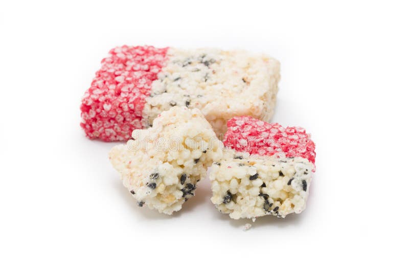 Snacks from Cereals, Rice and Sesame Stock Image - Image of dessert ...