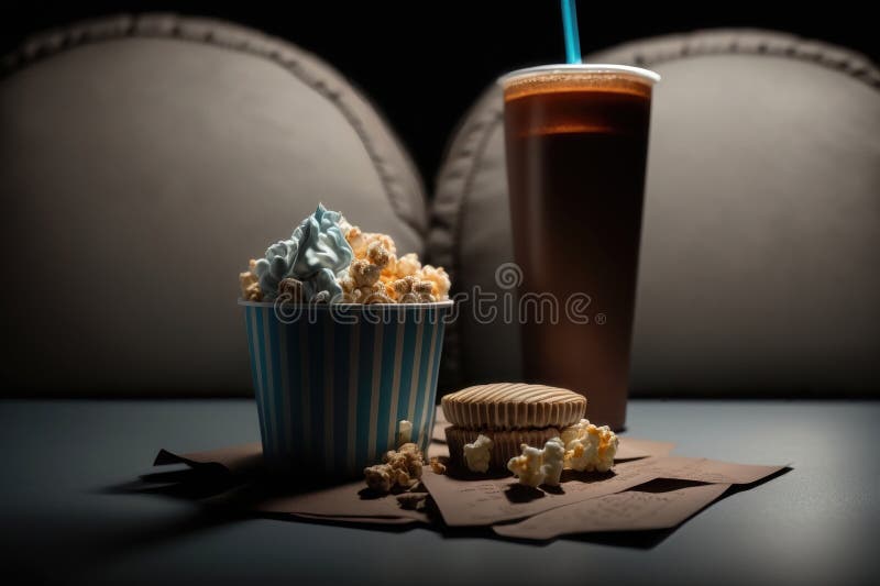 Theatre Drinks Snacks Stock Illustrations – 32 Theatre Drinks Snacks ...