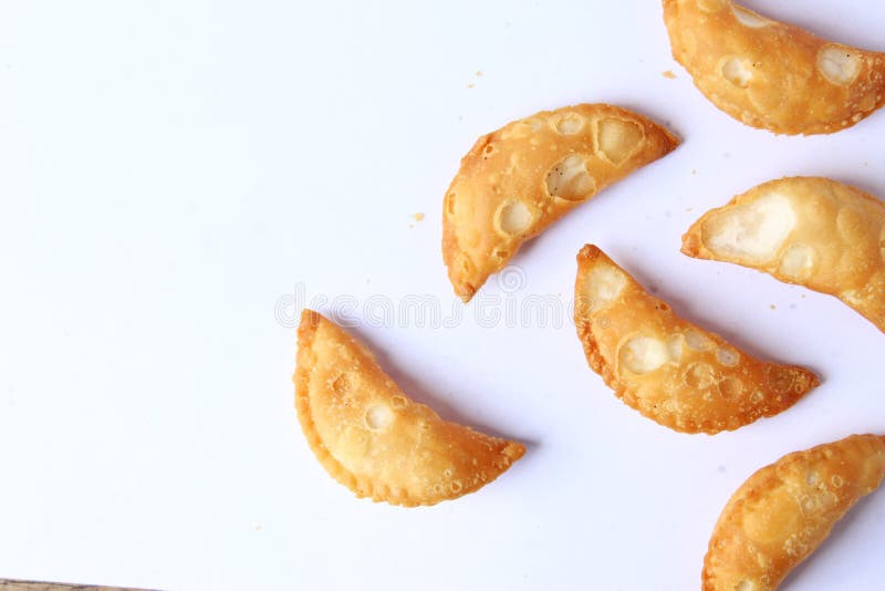 Snacks Frame Template Golden Isolated Background Stock Photo - Image of ...