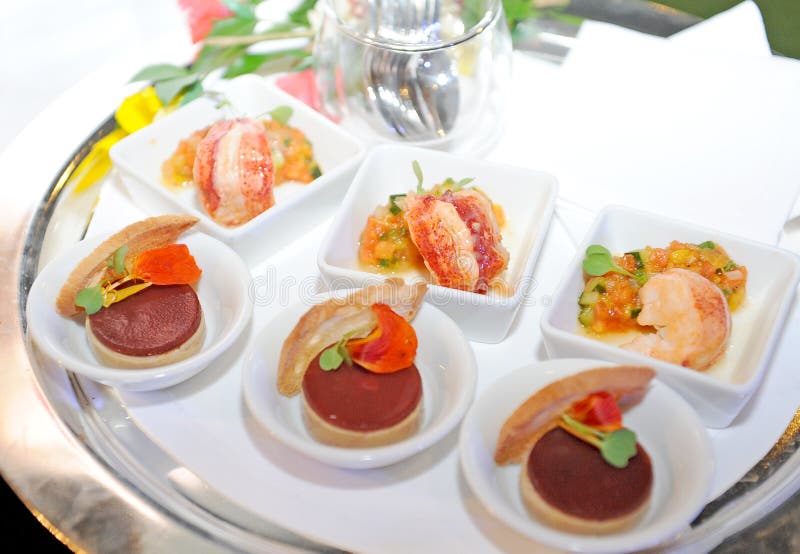 Snacks plate on party stock image. Image of fresh, canape - 96437881