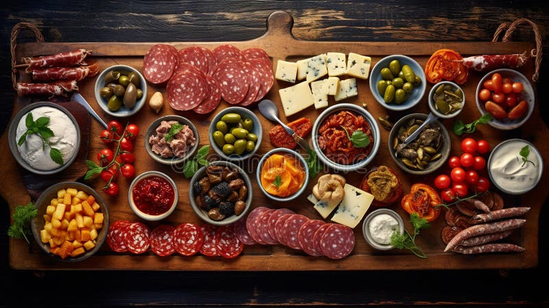 Snacks Set Table Boards Plates Fruit Display Stock Image - Image of ...