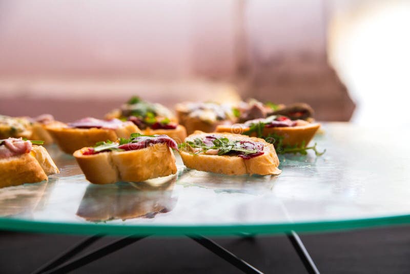 Snacks on the Table during a Party Stock Image - Image of delicious ...