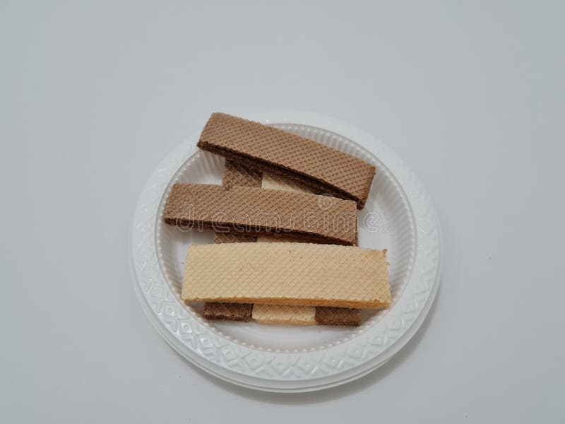 Snacks are Wafers that are Layered in a Container Stock Photo - Image ...