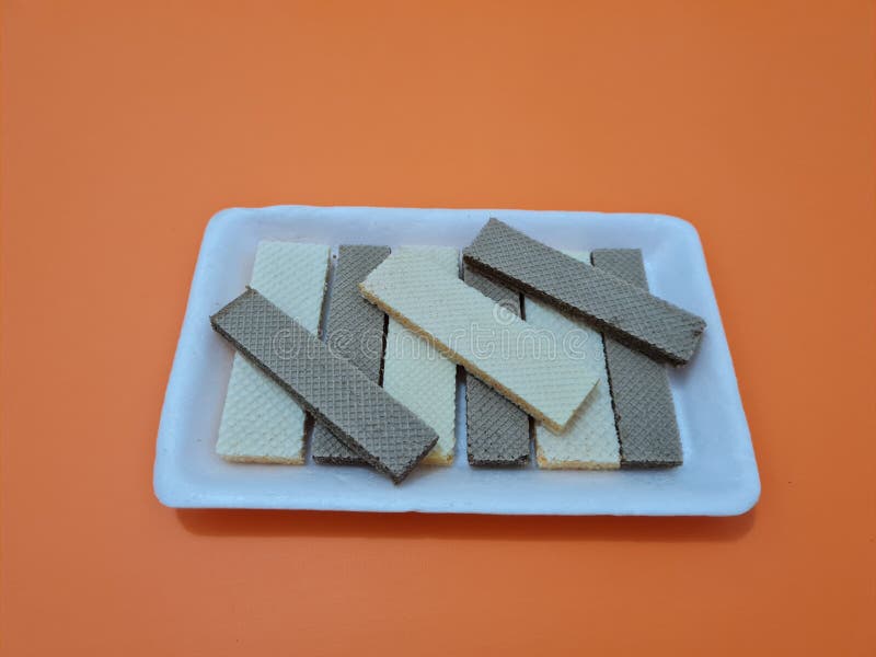 Snacks are Wafers that are Layered in a Container Stock Photo - Image ...