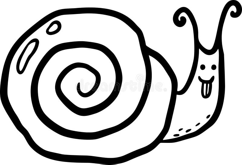 Snail, Cartoon, Hand Draw Vector Illustration Art Stock Vector ...