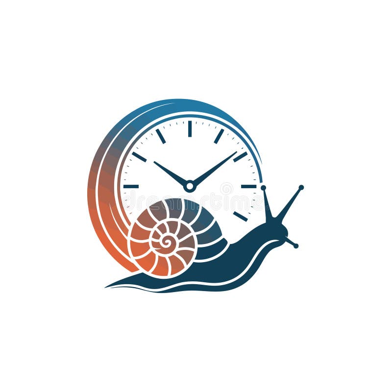 A Snail is Cleverly Integrated with a Clock, Suggesting the Theme of ...