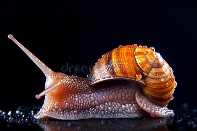 Snail close up. Animal stock image. Image of gastropod - 277514395