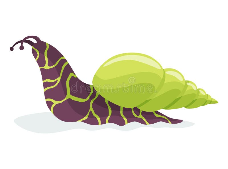 Snail Crawling. Snailfish Colour Shell. Colourful Mollusk Character ... Snail Crawling. Snailfish Colour Shell. Colourful Mollusk Character ...