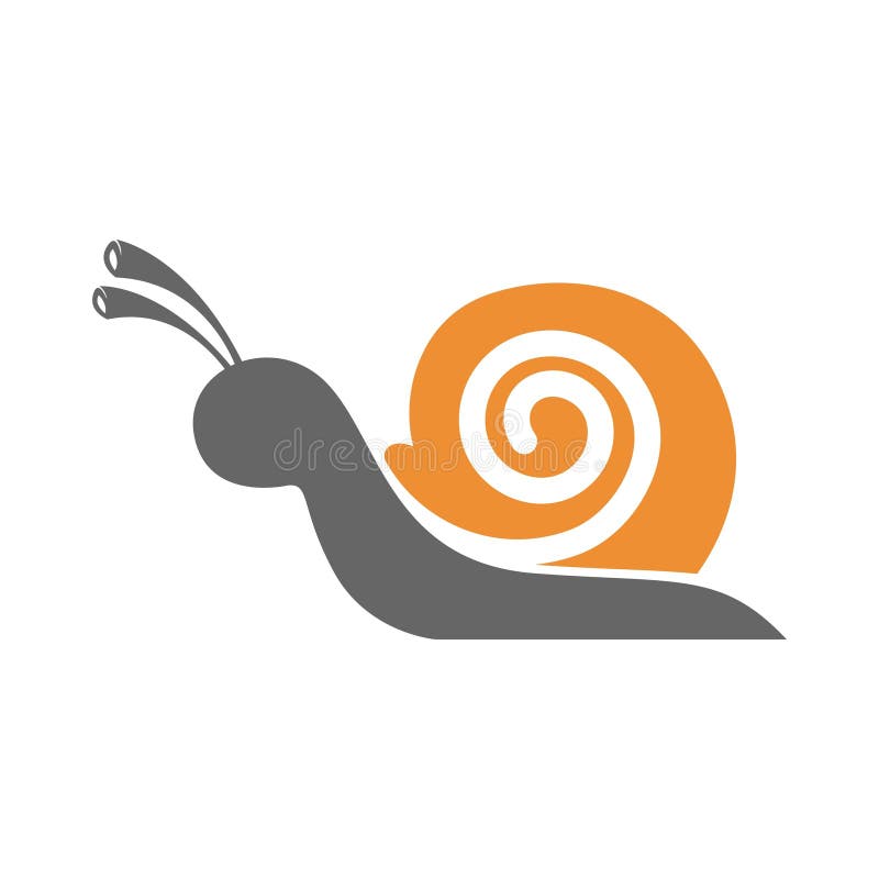 Snail design icon logo stock illustration. Illustration of snail ...