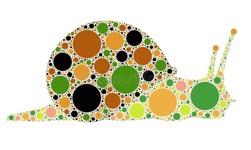 Snail stock vector. Illustration of white, green, slow - 39491996