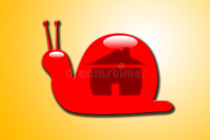 The snail house stock illustration. Illustration of business - 2453249