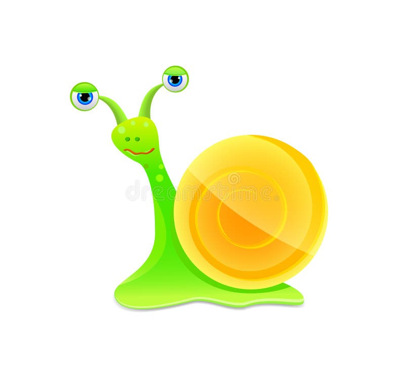 Snail icon stock vector. Illustration of green, creep - 17028327