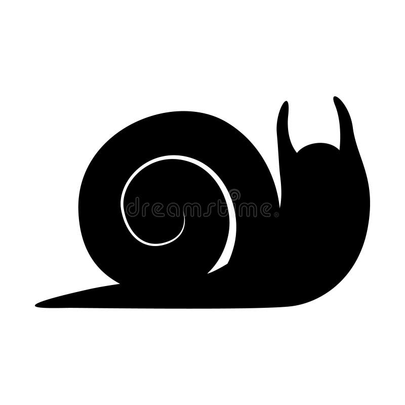Snail Icon Vector, Filled Flat Sign, Solid Pictogram Isolated on White ...