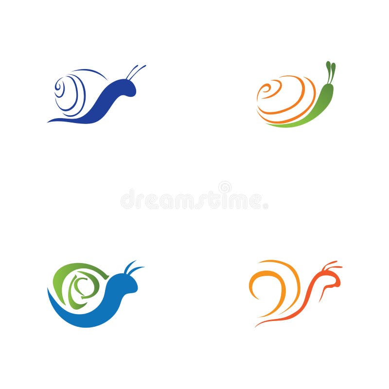 Snail Logo Vector Design Illustration Template Stock Vector ...