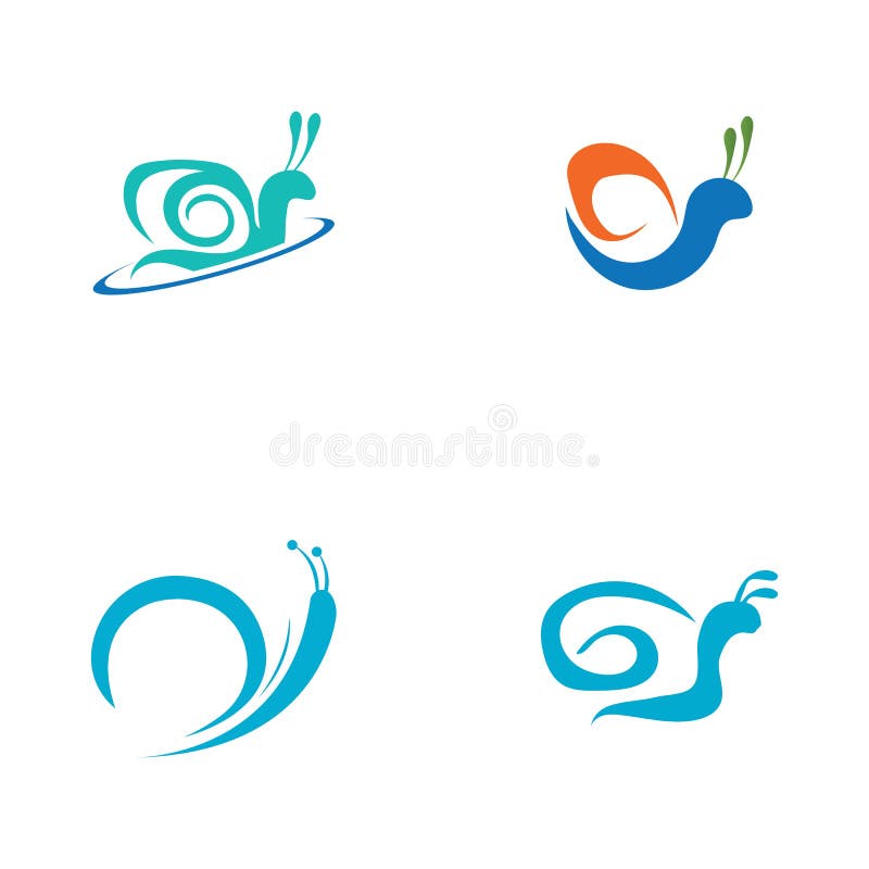 Snail Logo Vector Design Illustration Template Stock Vector ...