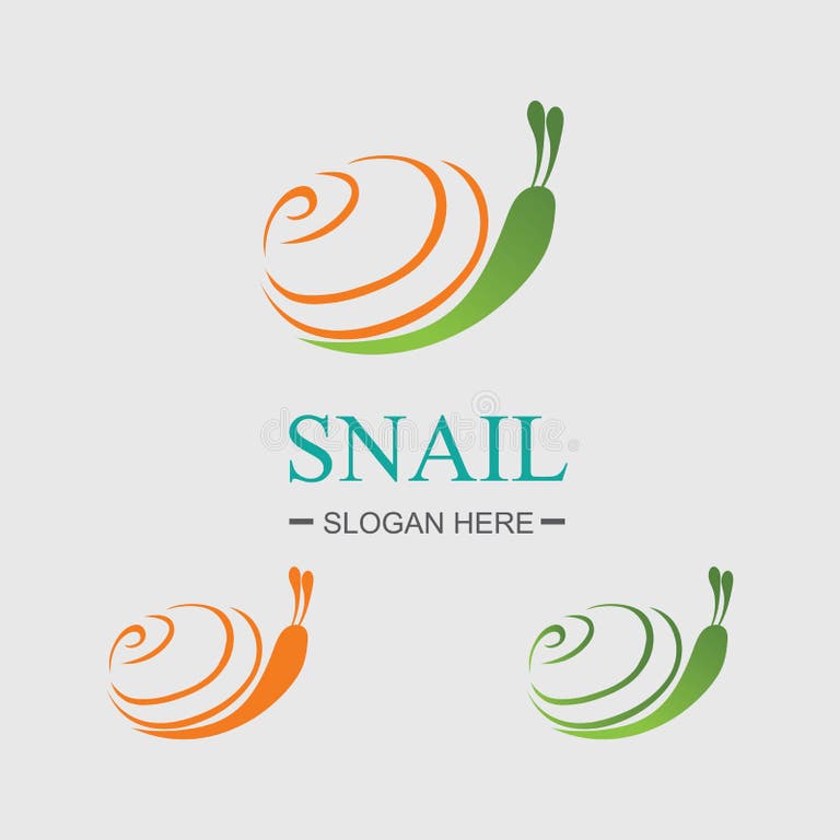 Snail Logo Vector Design Illustration Template Stock Vector ...