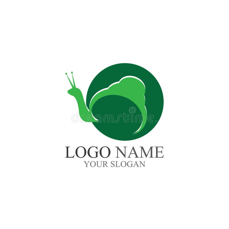 Snail Logo Vector Illustration Template Stock Vector - Illustration of ...