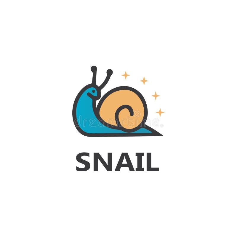 Snail Logo Vector Template Icon Design Stock Vector - Illustration of ...