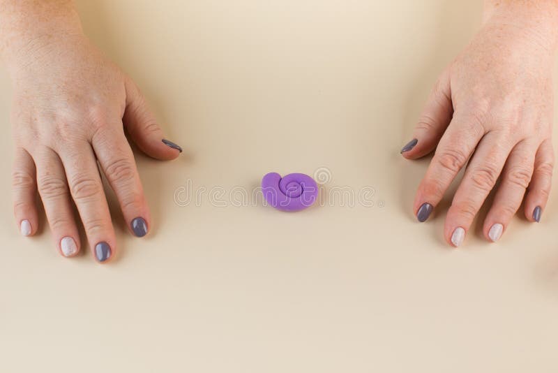 A Snail Made of Polymer Clay. Step-by-step Instruction. Step 4 Roll the ...