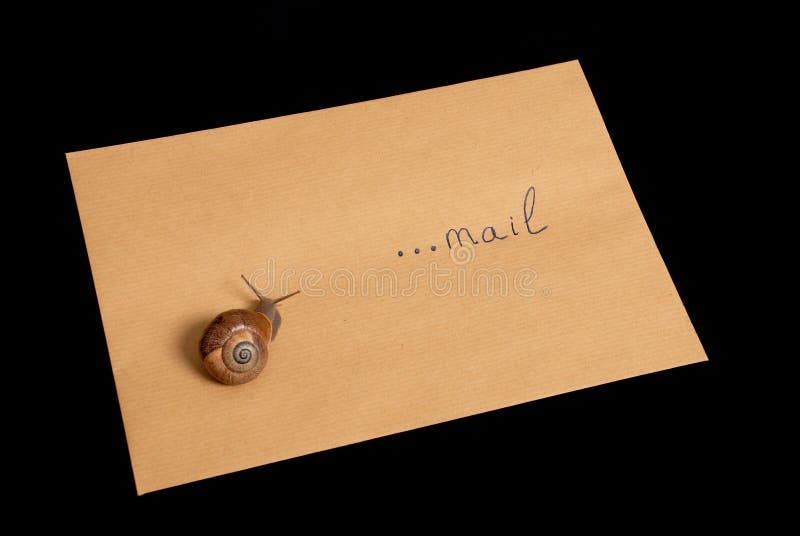 Snail mail stock image. Image of lazy, outdated, slimy - 14062213