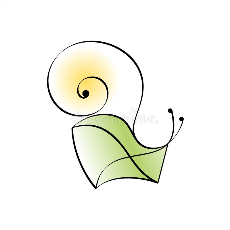 Snail mail. Abstract icon stock vector. Illustration of design - 28493762